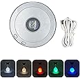 Amazon.com: LED Light Rotating Display Base, Multicolor Spinning Round ...