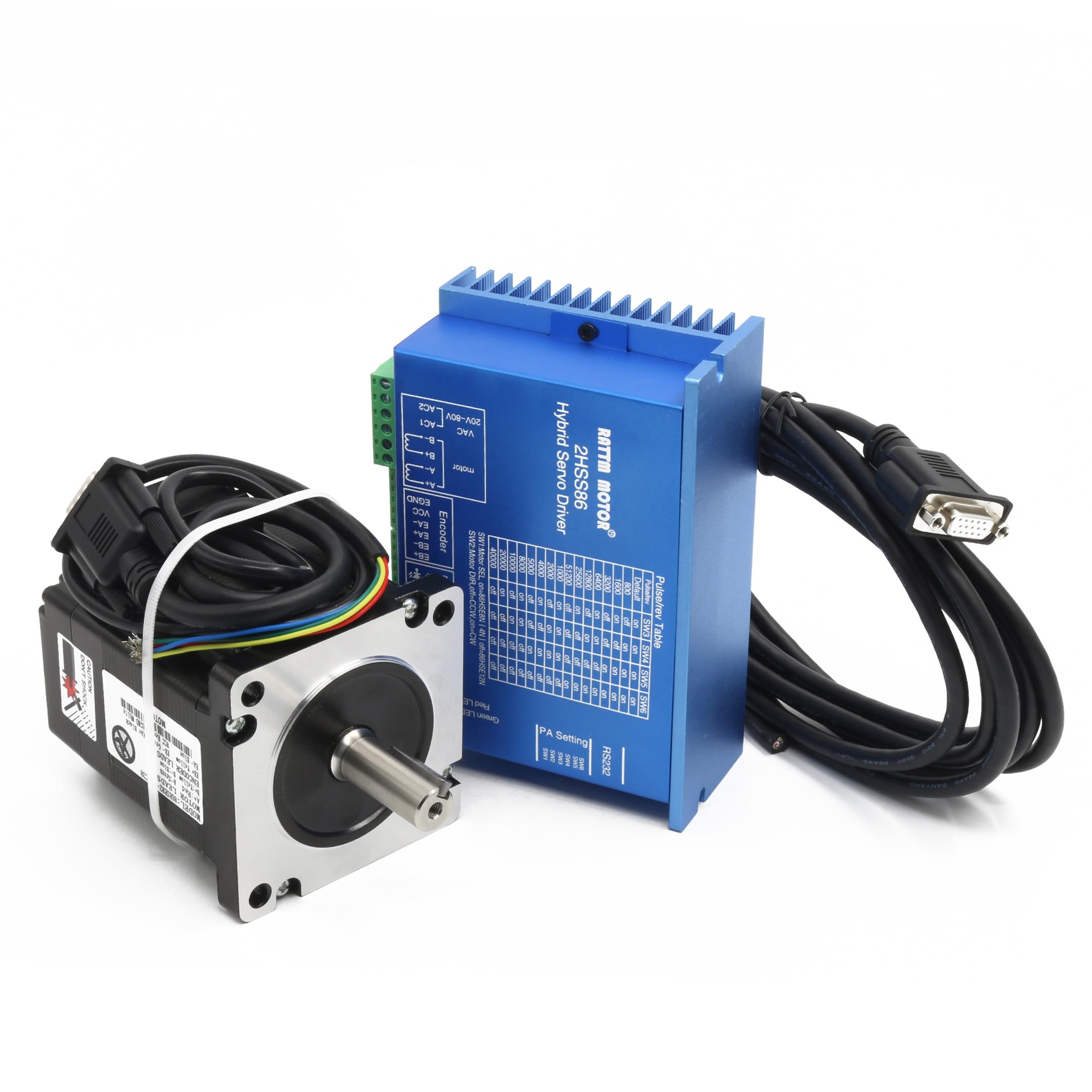 Mua RATTMMOTOR Nema34 Closed Loop Servo Motor Drive CNC Kit,4.5N.m 82mm 6A,2HSS86 2-Phase Hybrid ...