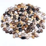 Amazon.com: 5 Pounds River Rocks, Pebbles, 1-2 Inches Garden Outdoor ...