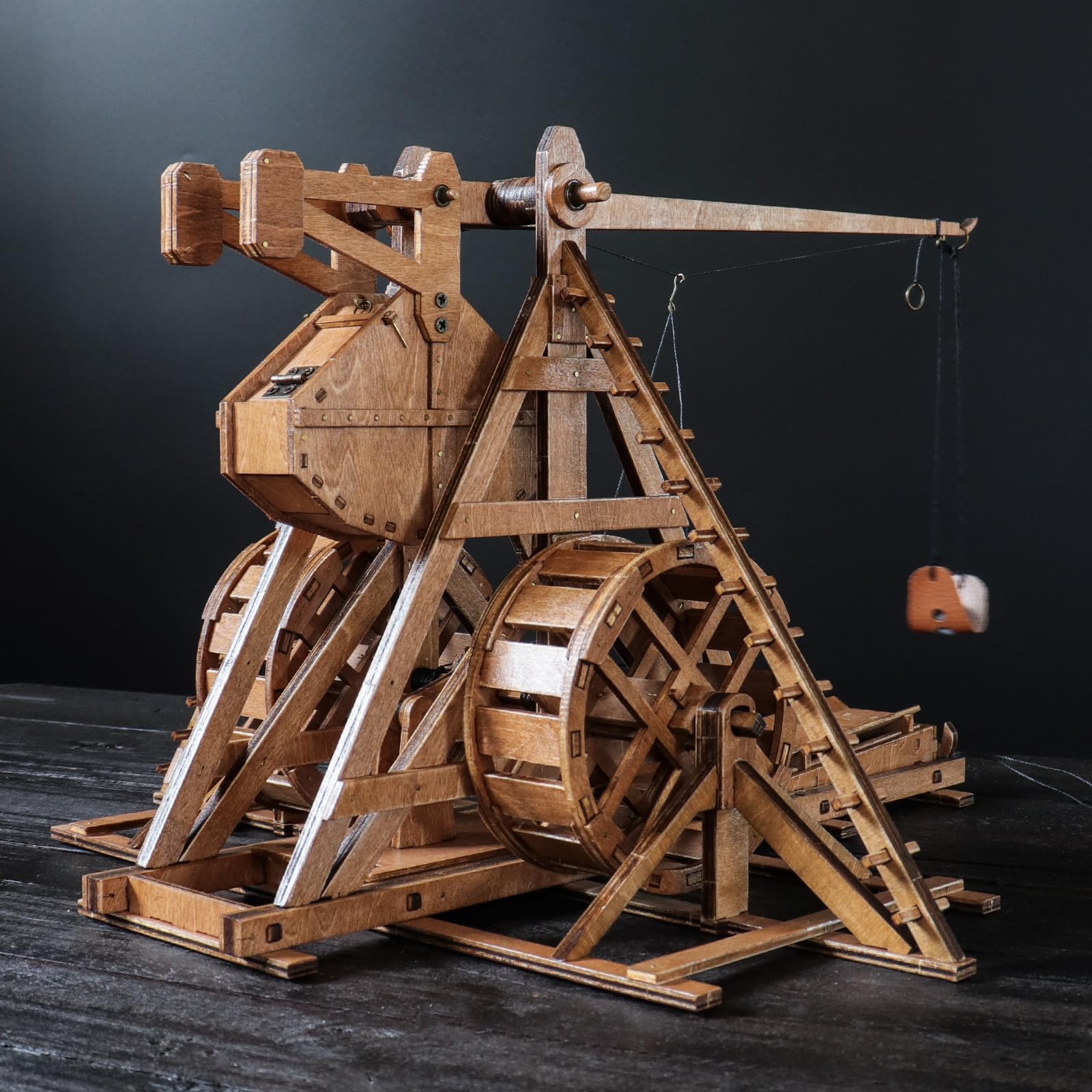 Mua YAQUMW The Mini Counterweight Trebuchet with Wheels Europe Medieval ...