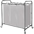 Amazon.com: STORAGE MANIAC 3 Section Laundry Sorter, 3 Bag Laundry ...