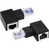 Amazon.com: Duttek Ethernet Adapter 90 Degree, Right Angled RJ45 Male ...