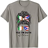 Amazon.com: Half Irish And Puerto Rican Rico Ireland Flag Girl For ...