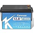Amazon.com: KEPWORTH 12.8V 300Ah LiFePO4 Battery, Rechargeable Lithium Batteries, UP to 4000 ...