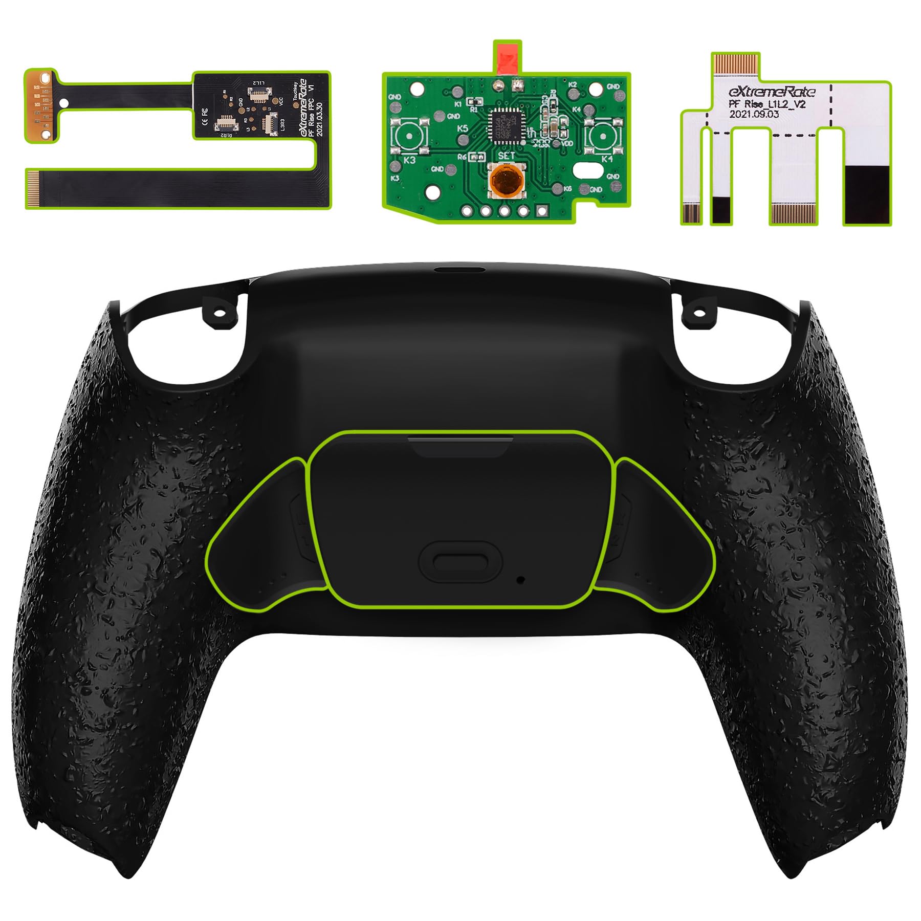 Mua eXtremeRate Textured Black Back Paddles Programable Rise 2.0 Remap ...