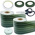 Amazon.com: 2Pcs Green Leaf Ribbon Set, Waterproof Floral Ribbon ...