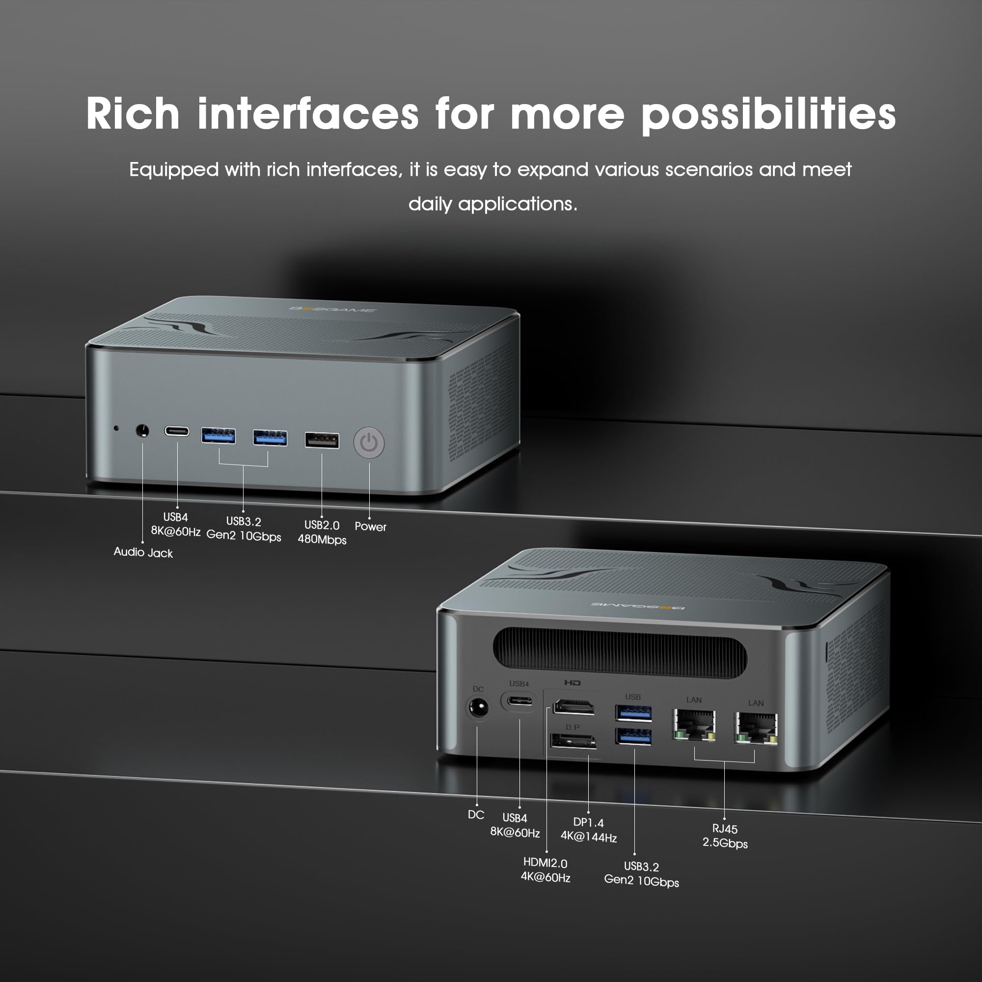 Mua Gaming Mini PC Ryzen 7 7840HS Windows 11 Pro Mini Computers, Radeon ...