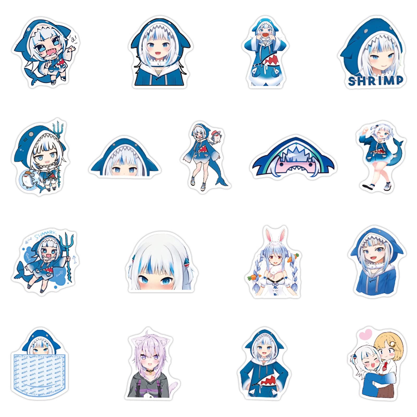 50Pcs Hololive Vtuber Stickers Vinyl Waterproof Stickers For Laptop ...