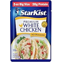 Amazon.com: StarKist Premium White Chicken, 5 oz Pouch (Pack of 12 ...