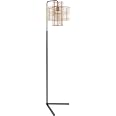 Cyndi 70" Hangover Floor Lamp with Woven Rattan Shade, Black - Amazon.com