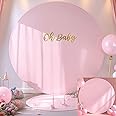Amazon.com: Gallety 7.2 FT Pink Round Backdrop Cover for 5 to 7.2ft ...
