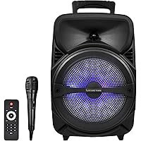 Amazon.com: Sound Town 8-inch 2-Way Portable PA Speaker with Built-in ...