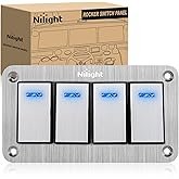 Amazon.com: Nilight 2 Gang Rocker Switch Panel 3 Pin On Off Pre-Wired ...