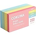 Amazon.com : Index Cards 3×5, Colored Index Cards, Ruled Flash Cards ...