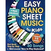Amazon.com: Easy Piano Sheet Music for Kids + Mini-course "How to Play ...