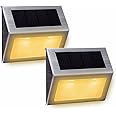 XLUX Solar Lights for Steps Decks Pathway Yard Stairs Fences, LED lamp ...
