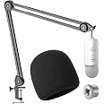 Amazon.com: Blue Yeti Boom Arm Mic Stand with Pop Filter - Professional ...