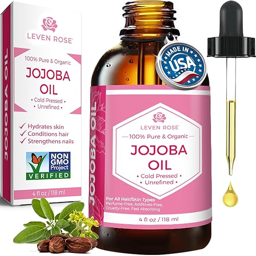 Leven Rose Jojoba Oil Organic, Pure Cold Pressed Natural Unrefined ...