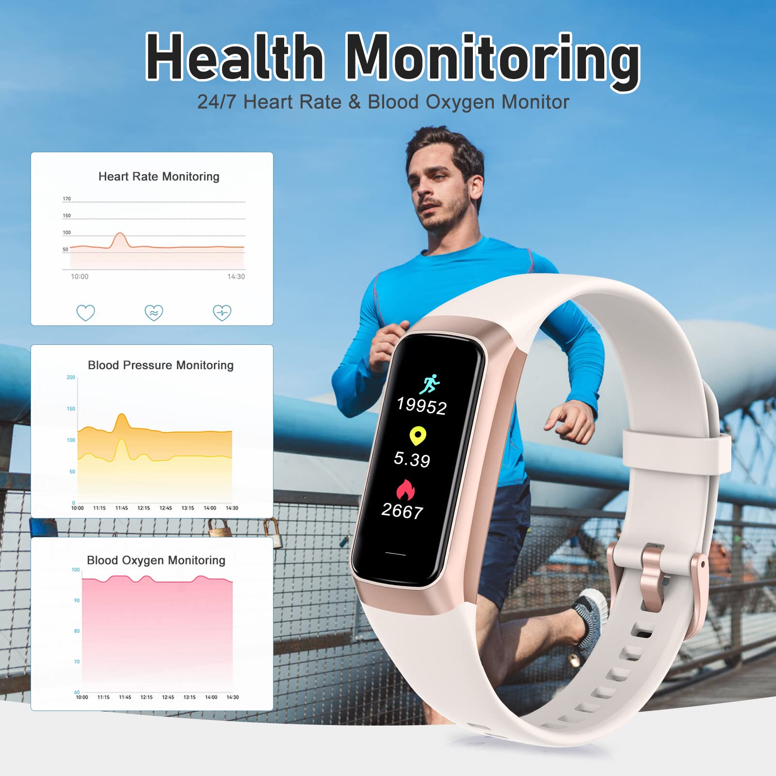 Mua Zeacool Fitness Tracker,Activity Tracker,Heart Rate Monitor with 1. ...