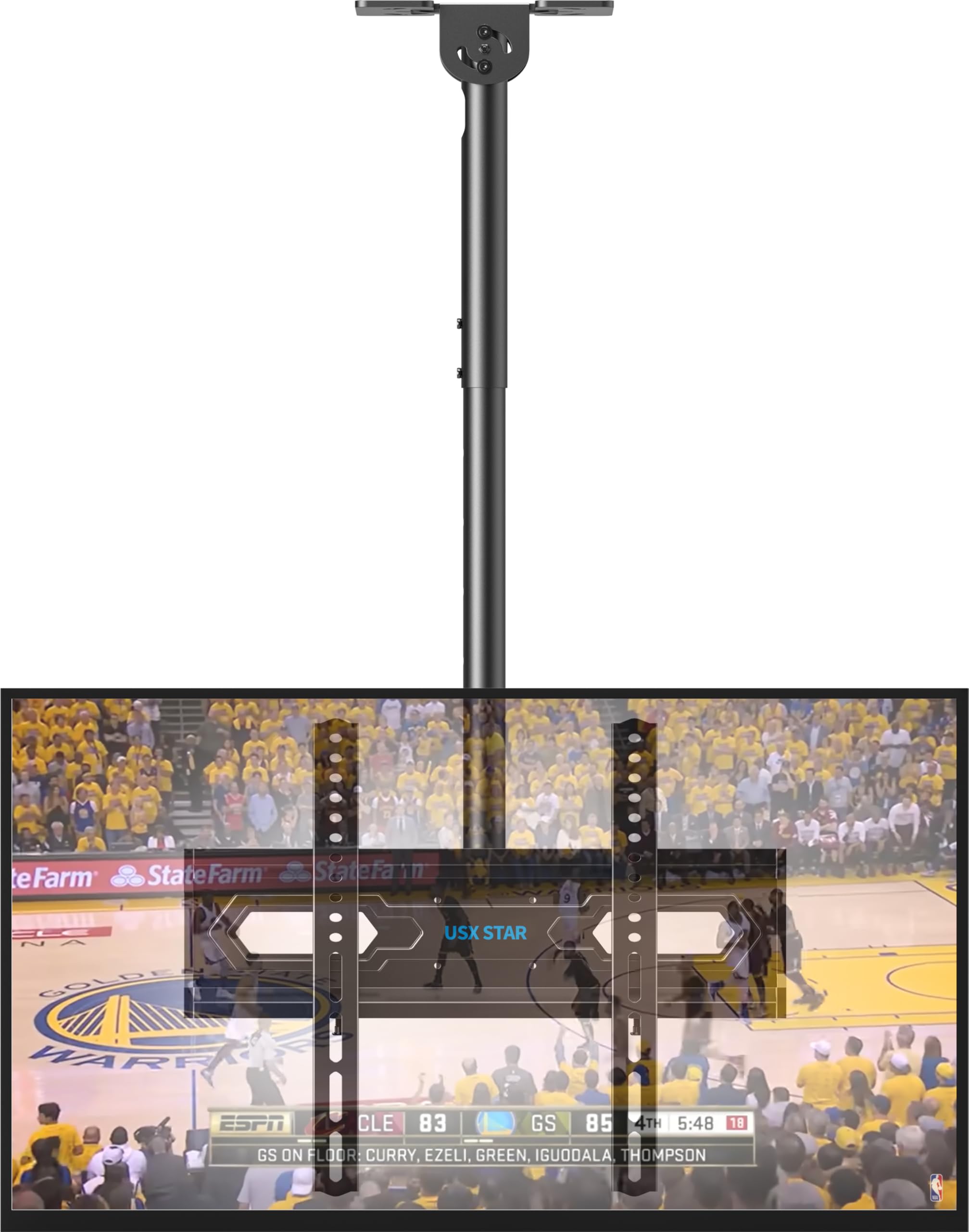 USX STAR Ceiling TV Mount for 26-65 inch TVs, Full Motion Ceiling Mount ...