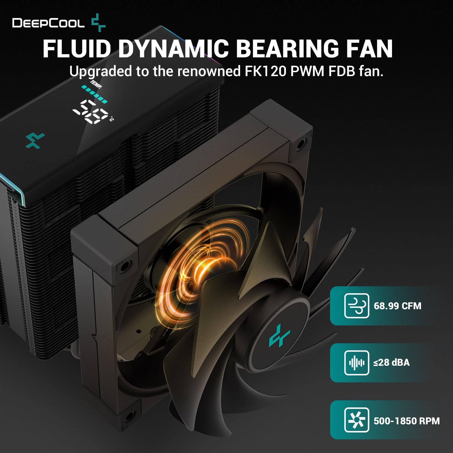 Mua DeepCool AK400 DIGITAL Air Cooled CPU Cooler Powerful 220 Watt TDP ...