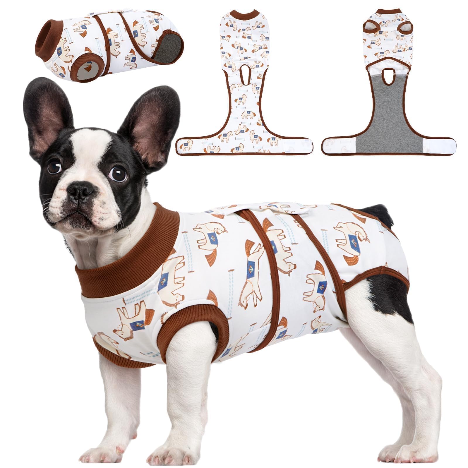 Kuoser Dog Recovery Suit for Post-Surgery Care, Spay Neuter Bodysuit ...