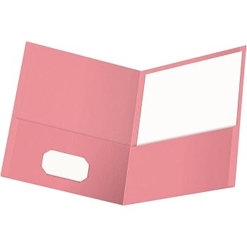 Oxford Twin Pocket Folders, Letter Size, Red, 25 per Box (57511 ...