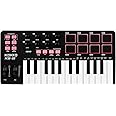 Amazon.com: KOKKO MIDI Keyboard, Mini KB-25 25 Key MIDI Controller With ...