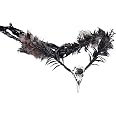 Amazon.com : MOSTORY Handmade Raven Elf Crown - Gothic Feather Cirlet ...