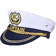 Amazon.com: KKBES Captain Hat Sailors Cap Nautical Hat Yacht Hat ...