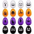 Amazon.com: PINKXHY 80 Pcs Halloween Eggs Skull Eggs Halloween Plastic ...