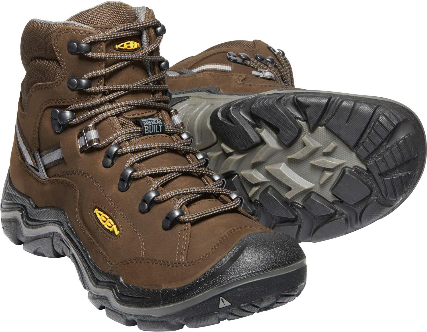 KEEN Men's Durand 2 Mid Waterproof Hiking Boots Cascade Brown/Gargoyle ...