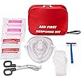 Amazon.com: AED First Kit with CPR, Gloves, Razor, Scissors, Gauze Pads ...