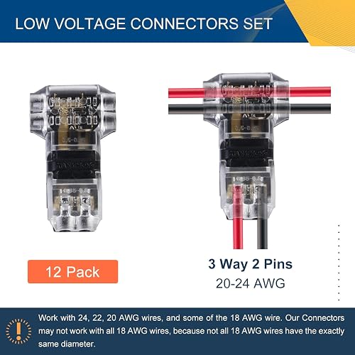 Low Voltage Wire Splice Connector T Tap Wire Connectors Solderless Low