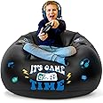 Amazon.com: Inflatable Gaming Chair for Kids, Floor Bean Bag Chair for ...