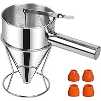 Amazon.com: Pancake Batter Dispenser, Multi-Caliber Stainless Steel ...