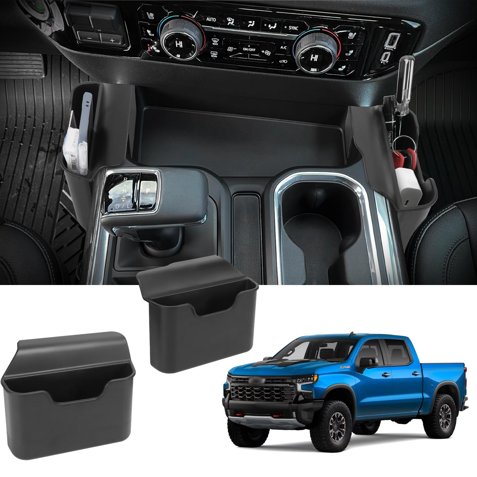 Neepiar Center Console Organizer Compatible with 2022-2024 Chevy ...