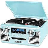 Amazon.com: Victrola 50's Retro Bluetooth Record Player & Multimedia ...