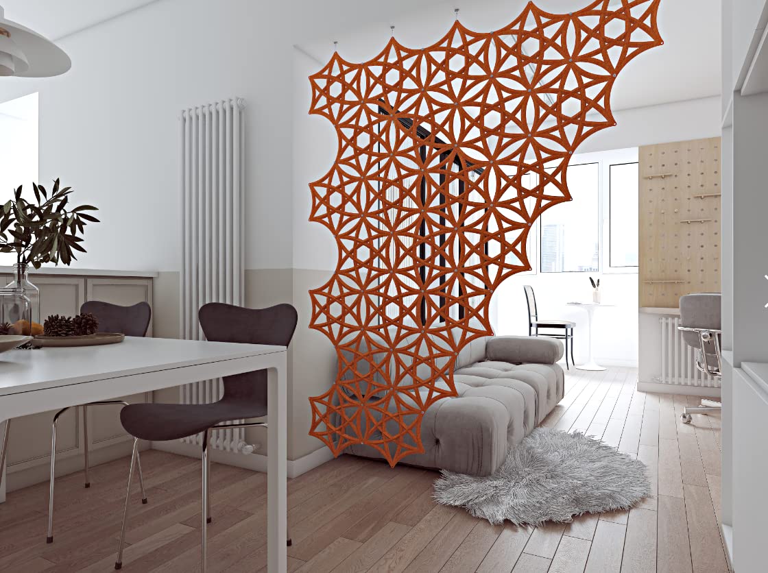 3D Leafs 12Pcs/Set 16.53"x10.24" Felt Fiber Surface High Density ...