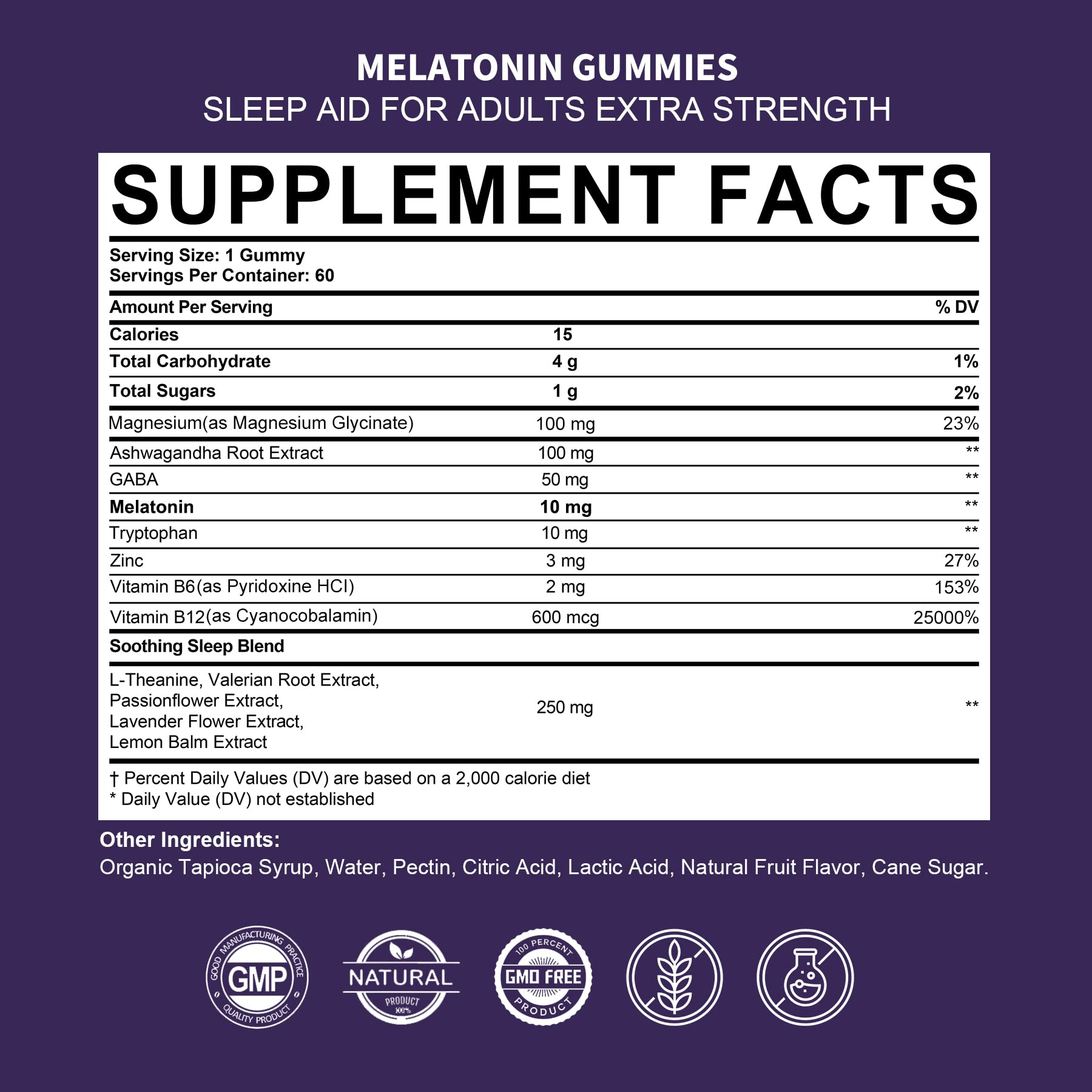 Mua 2 Pack Melatonin Gummies 10mg 20mg for Adults, Extra Strength with ...
