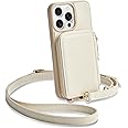 Amazon.com: ZVE for iPhone 15 Pro Max Wallet Case, Crossbody Card Holder Phone Purse for Women ...