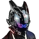 Amazon.com: Marikito Punk Helmet Futuristic Techwear Sci Fi Gothic Mask - Halloween Cosplay ...