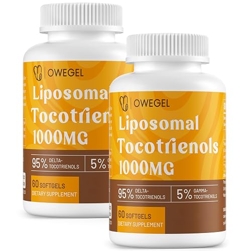 Vitamin E Tocotrienols Supplements 1000mg - High Potency Liposomal ...