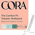 Amazon.com: Cora Organic Applicator Tampons | Light/Regular/Super ...
