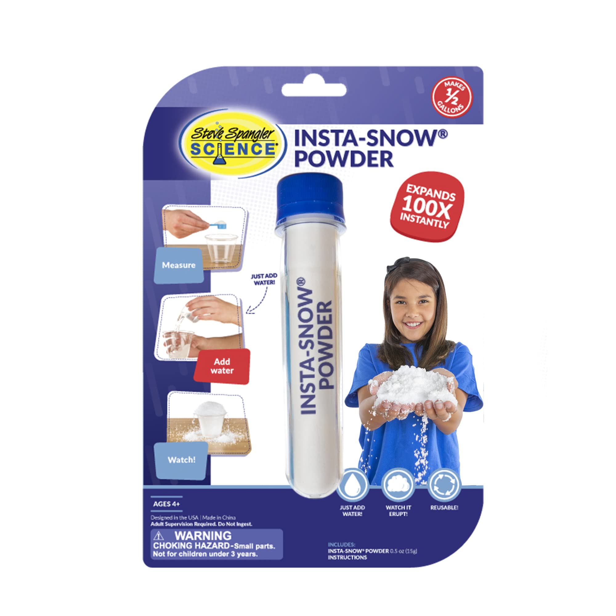 Mua Insta-Snow Powder, 0.53 oz (15g) Test Tube – Fun Science Kits for ...
