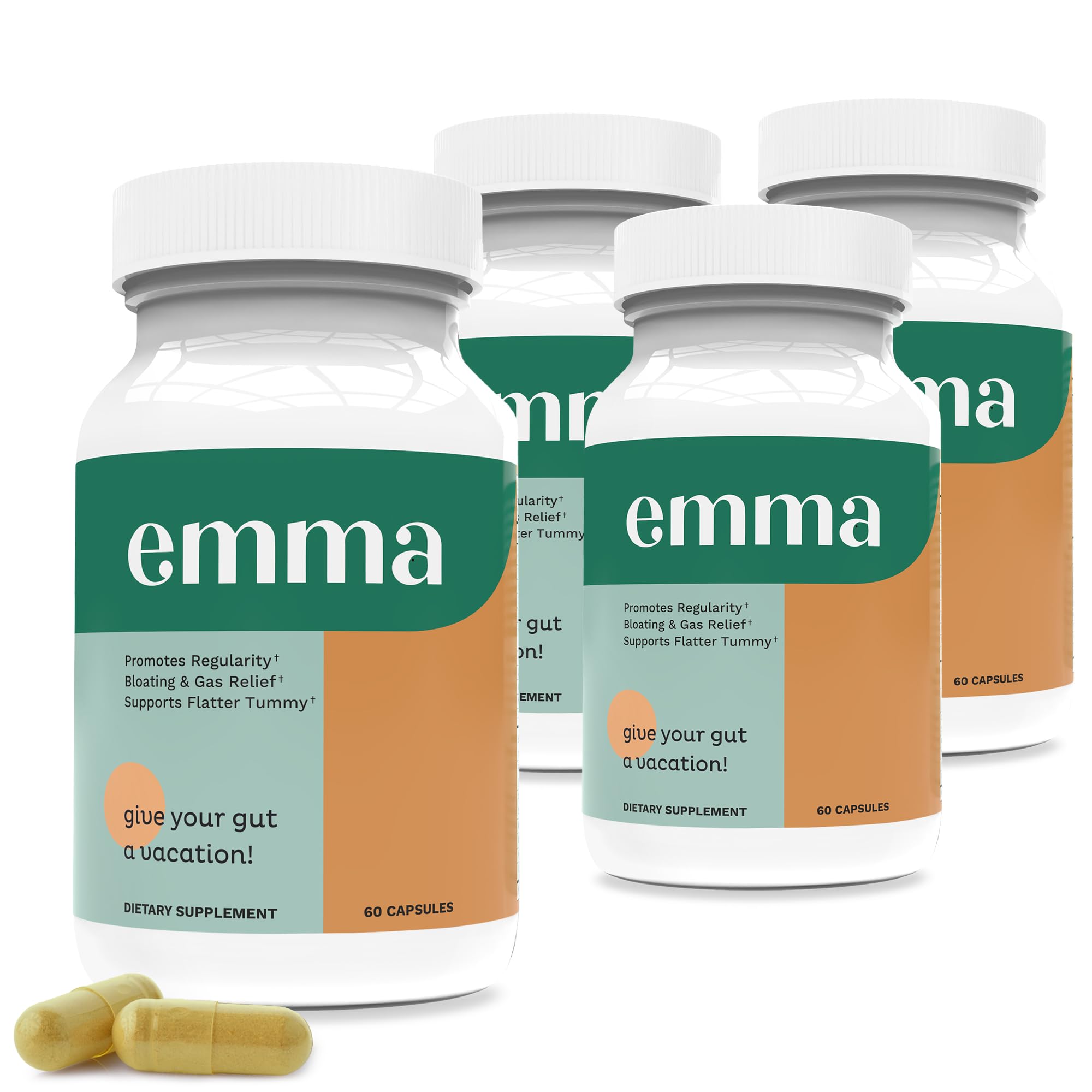 Mua Emma Gut Health - 4 Pack - Gas and Bloating Relief, Constipation ...