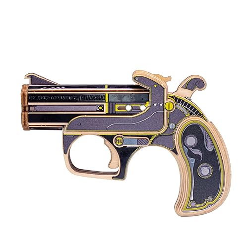 MU Wooden Puzzle for Adult Toy Gun Derringer-Obsidian Knight Defender ...