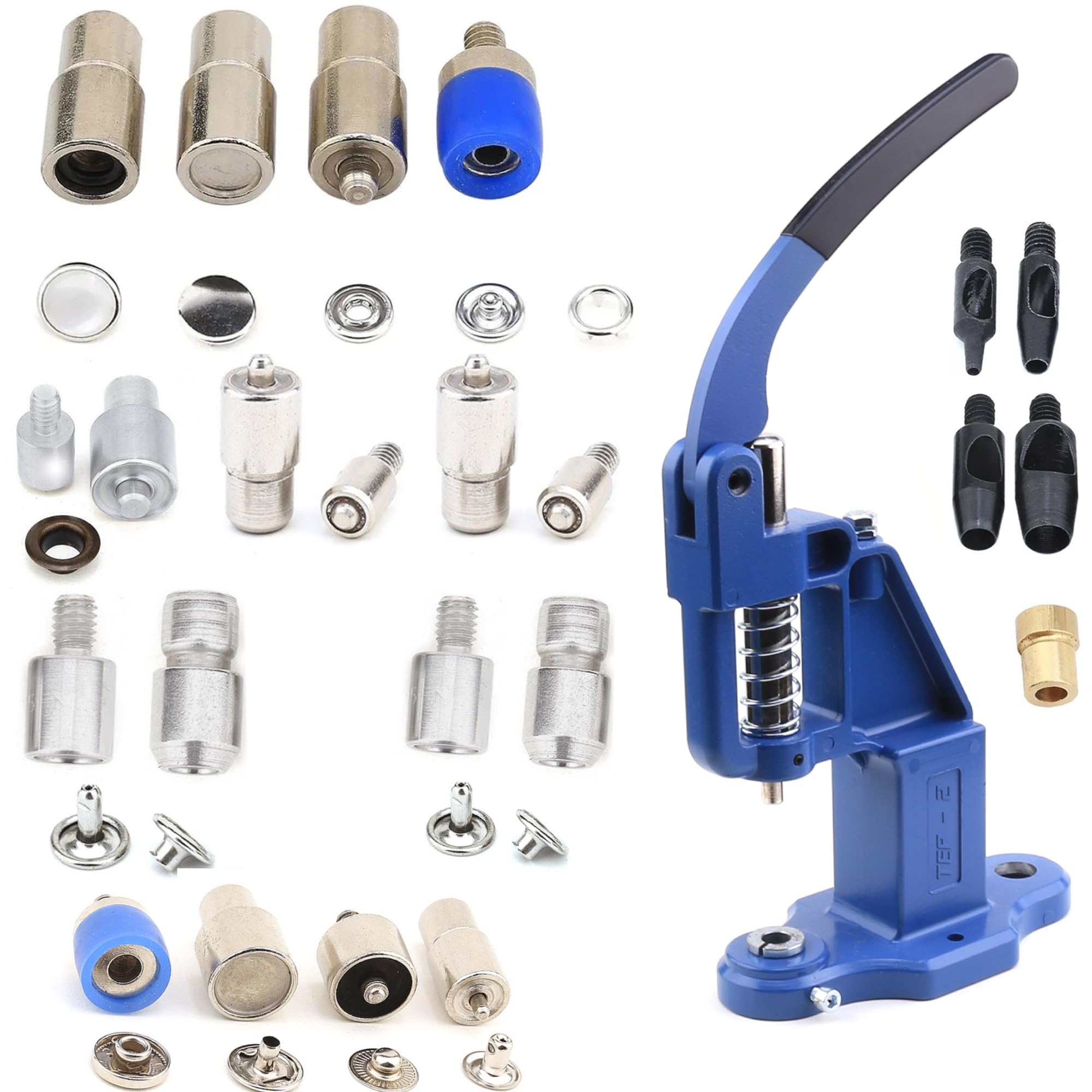 Hand Press Machine Set with Essential Dies for Snap Buttons, Grommet ...