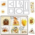 Amazon.com: Glodecart Thanksgiving Postage Stamp Dies for Card Making ...