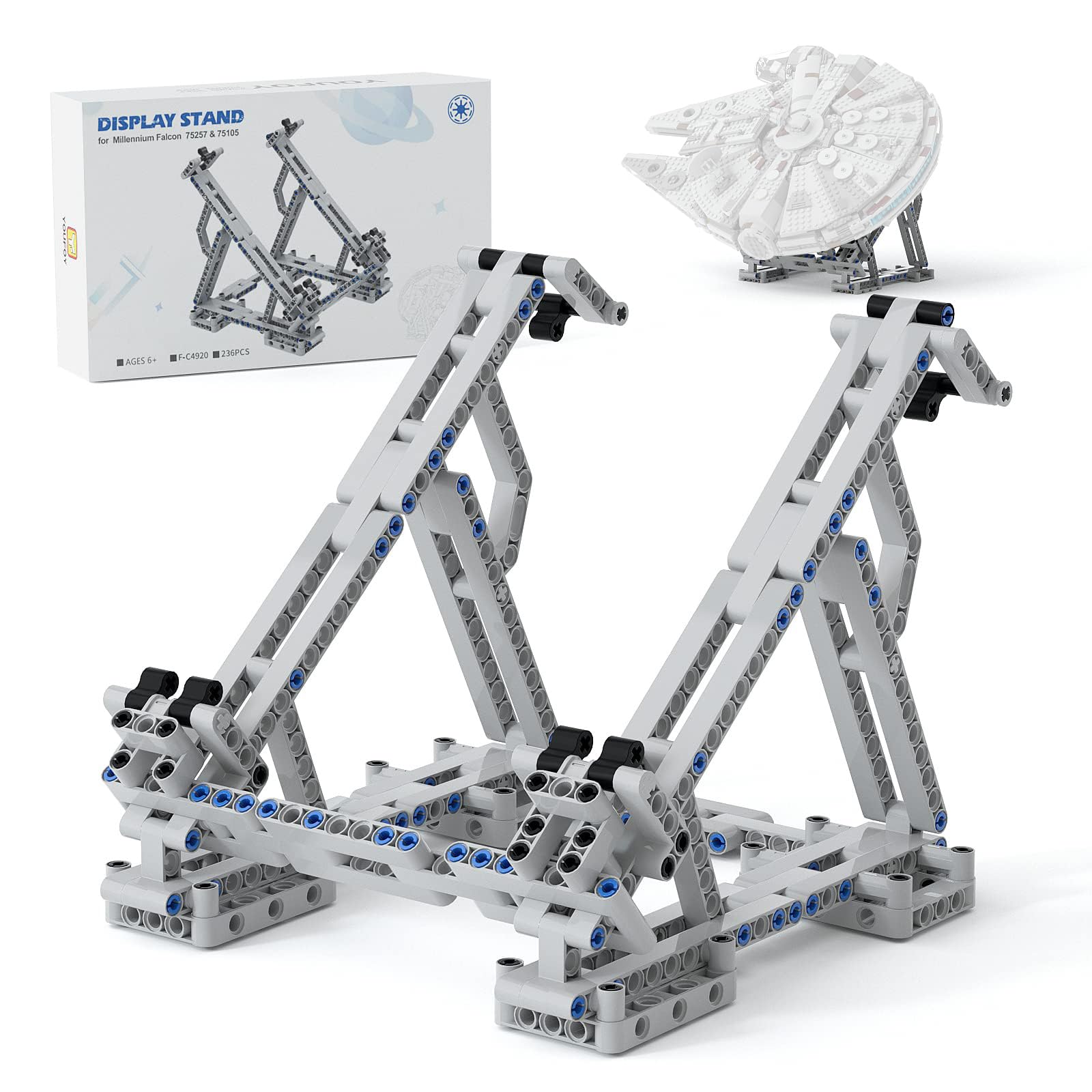Millennium Falcon Vertical Display Bracket for Lego 75257 Starship ...